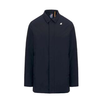 K-Way Blaue wasserdichte winddichte Jacke - - Jackets - Herren - Blau - 2XL