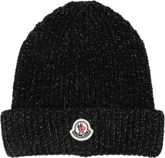 Moncler unisex, Accessoires, Noir, Taille: M Bonnet Tricoté Hat