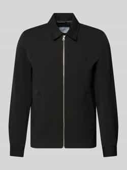 Les Deux Jacke mit Logo-Stitching Modell Como