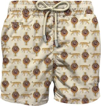 MC2 Saint Barth Homme, Maillots de bain, Beige, Taille: L Maillot de bain Ultral&eacute;ger Lighting Micro Fantasy