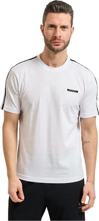 Emporio Armani Homme, Tops, Blanc, Taille: 2XL Logo Series Cotton Crew-Neck T-Shirt
