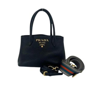 Prada Sac bandouli&egrave;re en cuir Pre-owned - Femme - Pre-owned - Noir - Taille: ONE Size