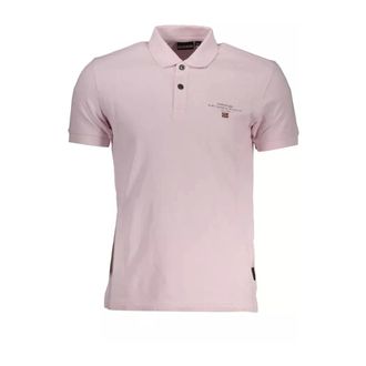 Napapijri Homme, Tops, Rose, Taille: 3XL Polo Rose Manches Courtes