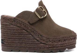 Stella McCartney Femme, Chaussures, Brun, Taille: 41 EU Gaia Suede Clogs