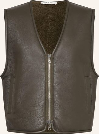 Cole Buxton Cole Buxton Lederweste gruen