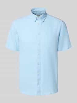 Blend Slim Fit Leinenhemd mit Viskose-Anteil Modell Bobby