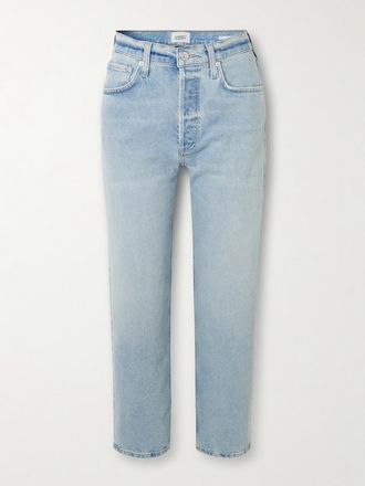 Citizens Of Humanity Delfina Hoch Sitzende Jeans Mit Geradem Bein - Blau