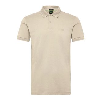 HUGO BOSS Homme, Tops, Beige, Taille: 2XL Polo en coton avec logo