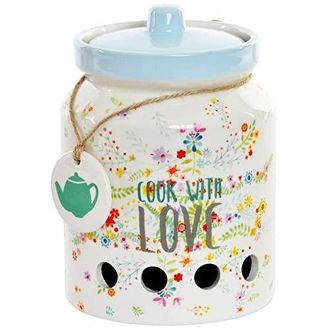 Dekodonia Dose, Verschiedene Materialien, Mehrfarbig, 12 x 12 x 17 cm