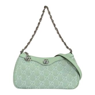 Gucci Pre-owned Denim Schultertasche - - Pre-owned - Damen - Gr&uuml;n - ONE SIZE