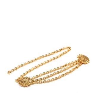 Chanel Ceinture &agrave; maillons avec m&eacute;daillon soleil Pre-owned - Femme - Pre-owned - Jaune - Taille: ONE Size