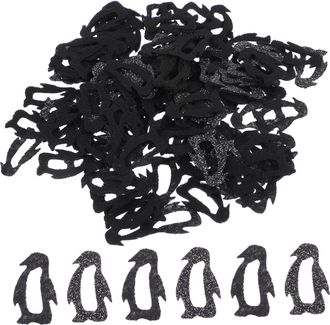 BESPORTBLE Pinguin Konfetti Set - Glitter Tier Konfetti F&uuml;r Geburtstagsfeiern Und Hochzeiten - Ideale Dekoration F&uuml;r Festliche Anl&auml;sse Schwarz 100 St&uuml;ck