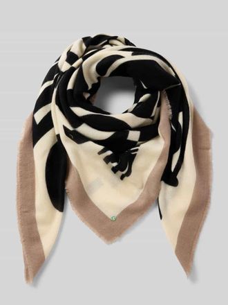 Codello Schal in Strick-Optik mit geometrischem Allover-Print