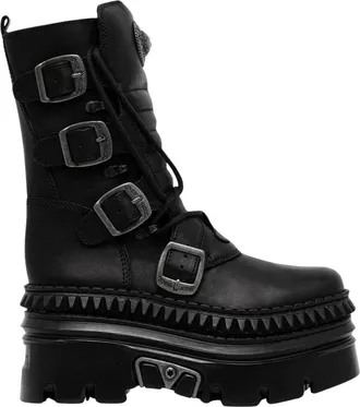 New Rock Femme, Chaussures, Noir, Taille: 41 EU Bottes &agrave; cheville