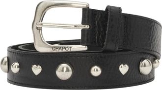 Fab By Fabienne Chapot Fabienne Chapot, Femme, Accessoires, Noir, Taille: 75 CM Play Of Studs Belt Leather