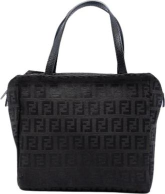 Fendi Sac &agrave; main vintage en toile Pre-owned - Femme - Pre-owned - Noir - Taille: ONE Size