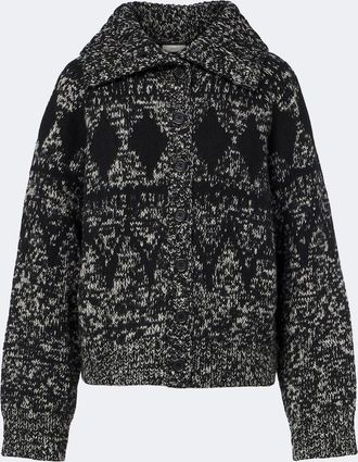 Vince Cardigan Fair Isle en laine m&eacute;lang&eacute;e