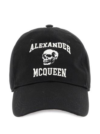 Alexander McQueen casquette brodée Black - Noir