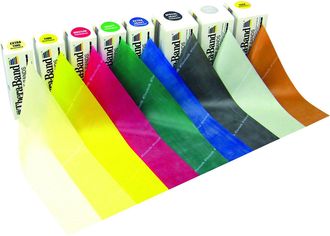 Theraband Theraband Gymnastikband f&uuml;r Fitness&uuml;bungen / Physiotherapie, New, Red (Medium), 1,5 m