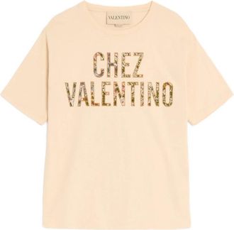 Valentino Embroidered Cotton T-Shirt