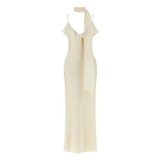Rotate Rotate Birger Christensen, Femme, Robes, Beige, Taille: 36 FR Silhouette Slip