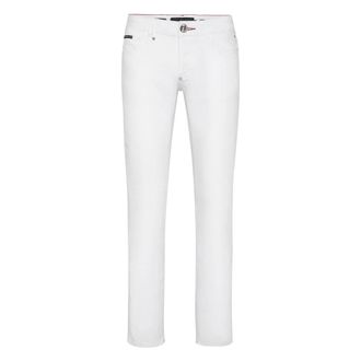 Philipp Plein Homme, Jeans, Blanc, Taille: W31 Jeans slim