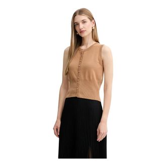 Fracomina Pull col rond - Femme - Pulls - Beige - Taille: 36 FR