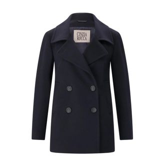 Cinzia Rocca Zweireihige M&auml;ntel - - Coats - Damen - Blau - XL