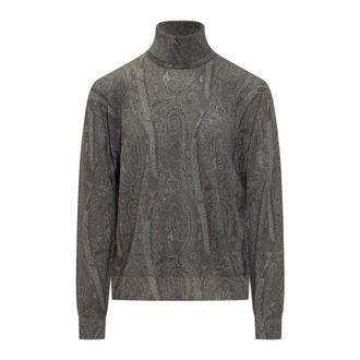 Etro Homme, Pulls, Gris, Taille: XL Pull &agrave; Col Roul&eacute;