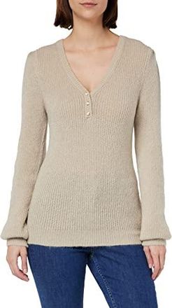 Morgan Pull manches longues à col en V Lin L