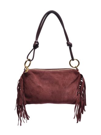 Roberta M BORDEAUX Rindsledertasche