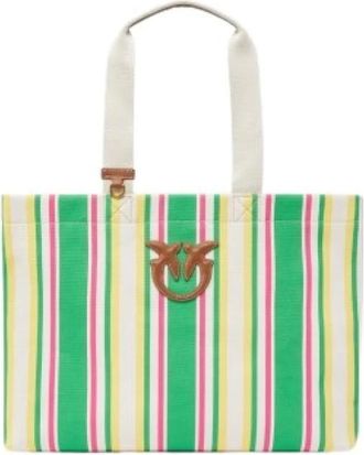 Pinko Pinko, Femme, Sacs, Multicolore, Taille: ONE Size Maxi Shopper Rayas