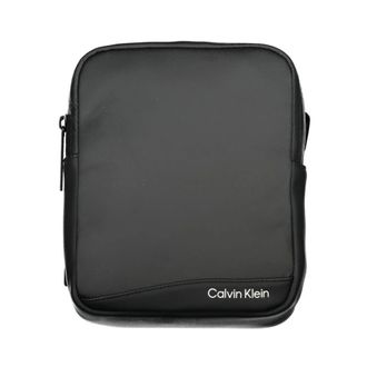 Calvin Klein Schwarze Polyester-Schultertasche - - Bags - Herren - Schwarzk - ONE SIZE