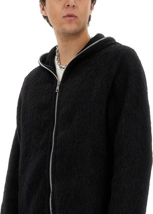 Our Legacy Hairy Wool Zip-Up Cardigan - Black
