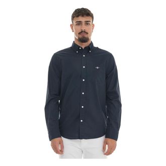 GANT Homme, Chemises, Bleu, Taille: S Casual Shirt