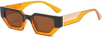 Generic Lunettes De Soleil Tendance &Agrave; Monture Fine For Hommes Et Femmes, Id&eacute;ales For Les Photos De Vacances, La Conduite, Le Sport Et Le Shopping.(Orange)