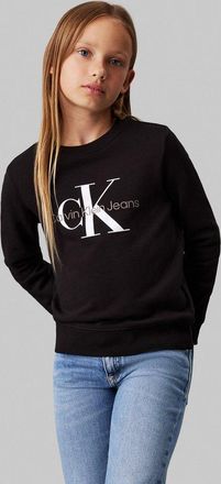 Calvin Klein Jeans Sweatshirt CK Monogram Terry Cn f&uuml;r Kinder bis 16 Jahre und mit Logodruck