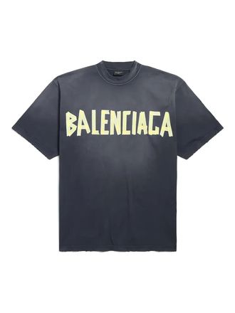 Balenciaga logo-print T-shirt - Gris