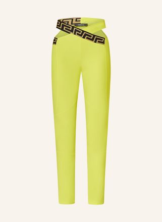Versace Tights Mit Cut-Out gelb
