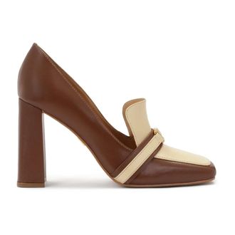 Kazar Braune und beige Pumps auf einem Pfosten - - Shoes - Damen - Braun - 35 EU