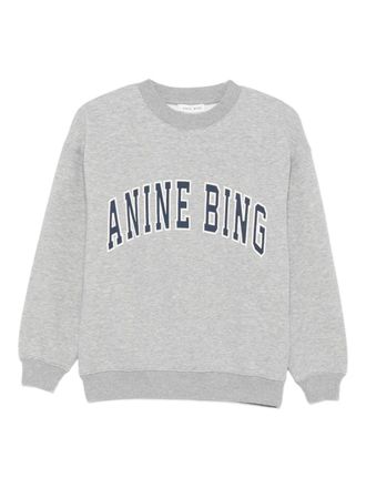 Anine Bing sweat à logo imprimé - Gris