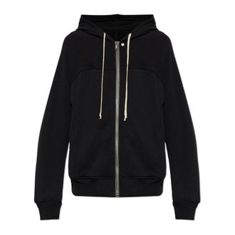 Rick Owens Der Baumwoll-Hoodie - - Sweatshirts & Hoodies - Herren - Schwarzk - L
