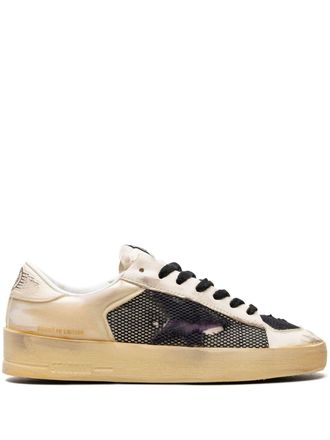 Golden Goose Stardan Ecru/Purple/Black Sneakers - Nude