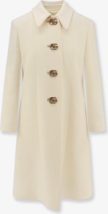 Gucci White wool cr&ecirc;pe coat - GUCCI - gender_Woman