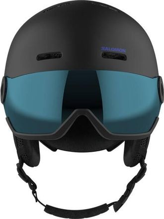 Salomon Kinder Helm HELMET ORKA VISOR Blk/Un FLS BLUE