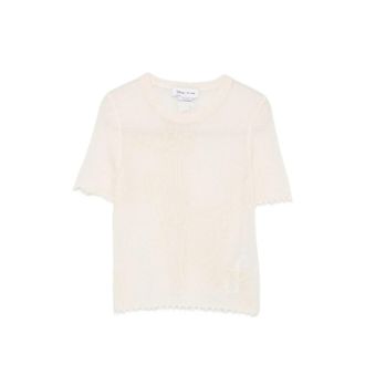 Re/Done Embroidered Distressed T-shirt