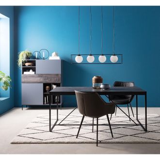 Fredriks home24 Highboard 110 x 140 x 40cm Grau/Grau