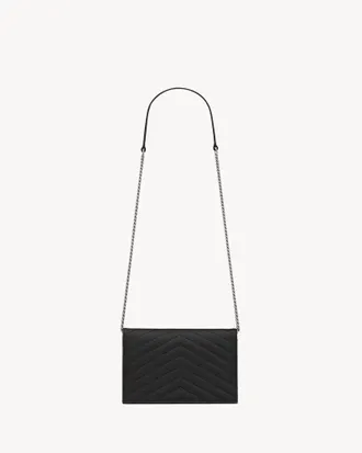 Saint Laurent Unisex Sac Sl H26 Noir Argent
