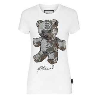 Philipp Plein T-Shirt Rundhals - - Tops - Damen - Wei&szlig; - XS