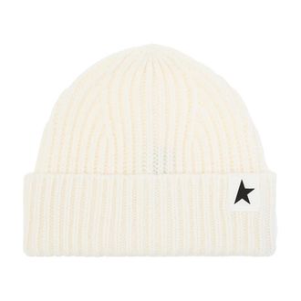 Golden Goose unisex, Accessoires, Beige, Taille: S Star Damien Beanie